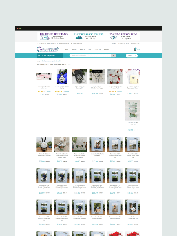 Personalized eCommerce Gift Store Solution for Australia Based Company
