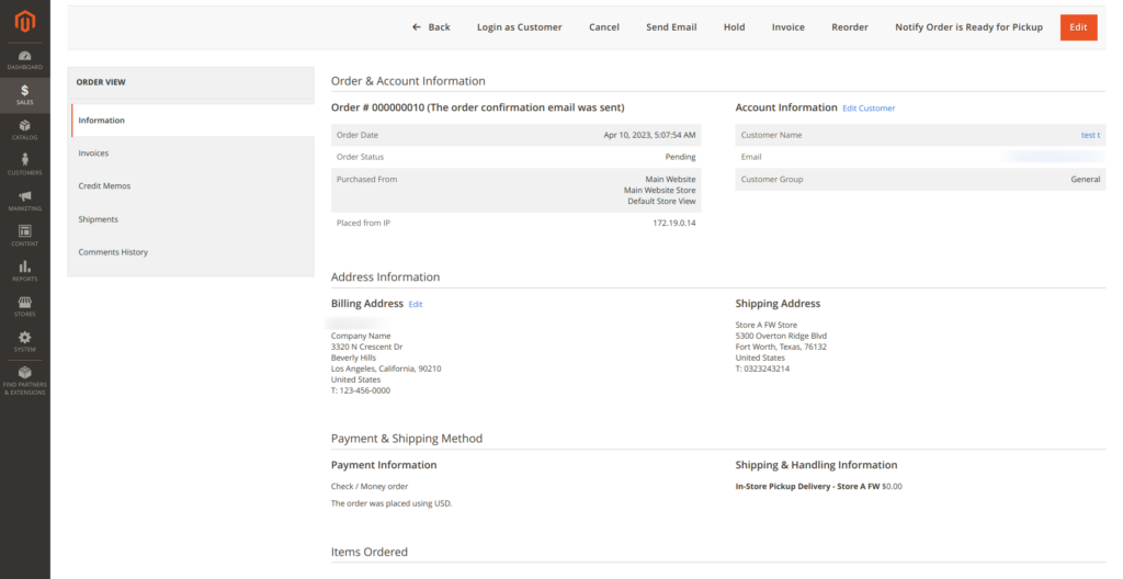 In-store Pickup Delivery Setup with Adobe Commerce